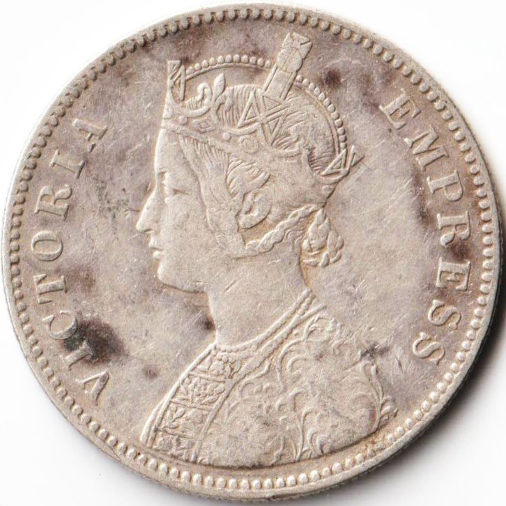 Extremely Rare Alwar State One Rupee Mangal Singh Silver Coin of ...