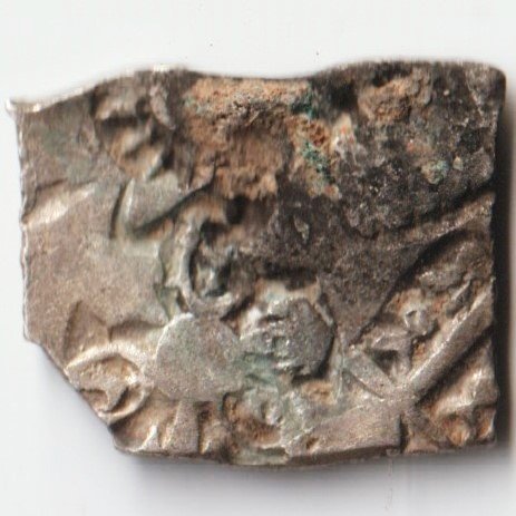 Extremely Rare Silver Punch Mark Coins Type AR Karshapana, Samprati (C ...